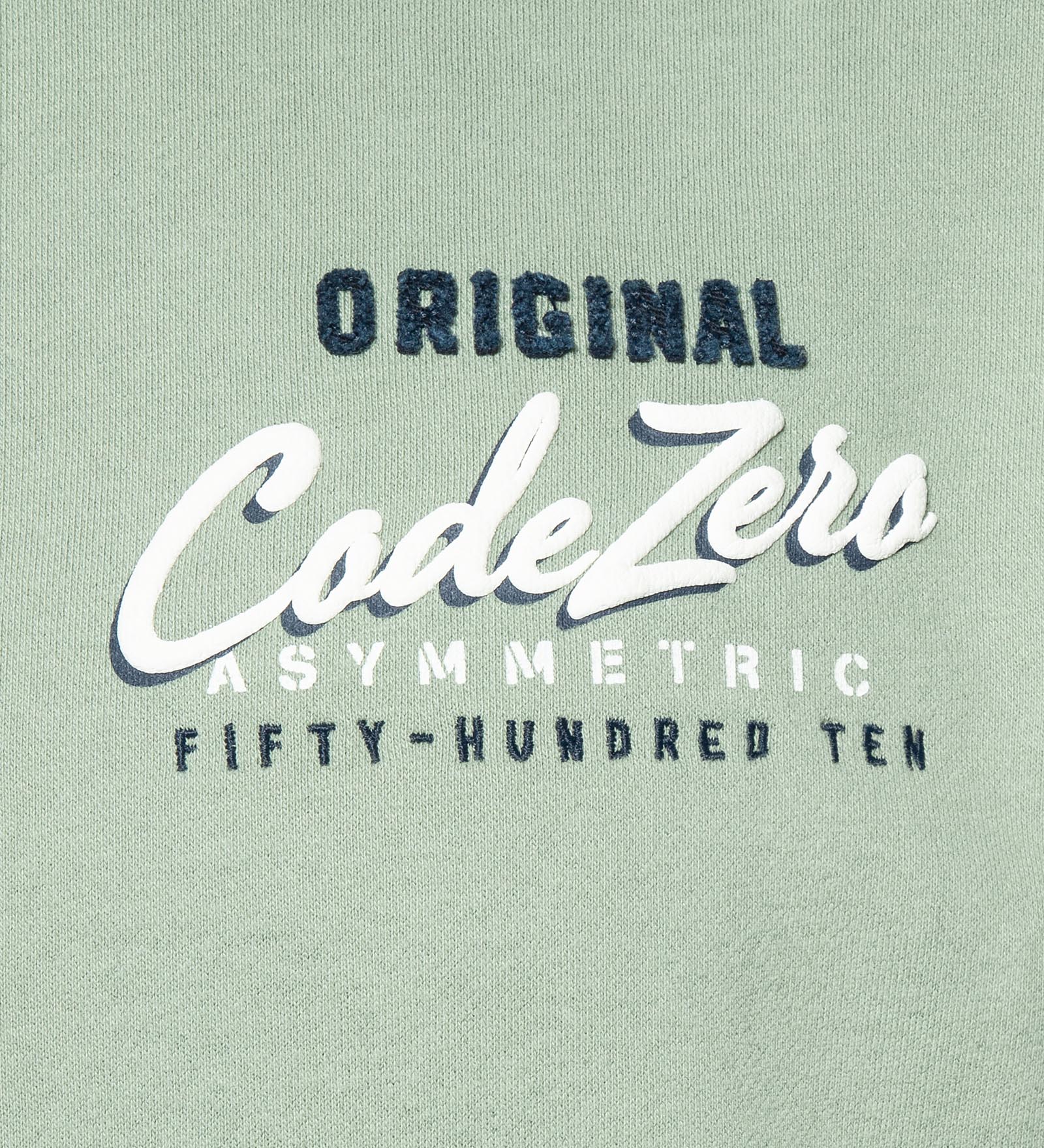 CODE-ZERO Sweat Jacket Men Porthole Green S | CODE-ZERO