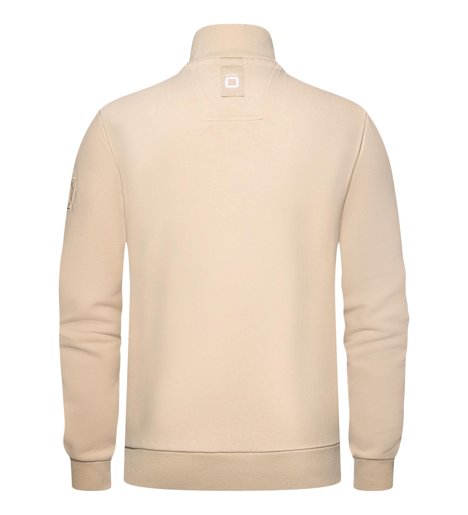 CODE-ZERO Sweat Jacket Men Porthole Beige S | CODE-ZERO