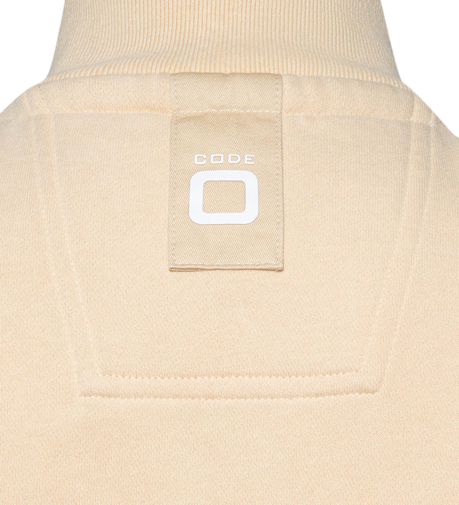 CODE-ZERO Sweat Jacket Men Porthole Beige S | CODE-ZERO