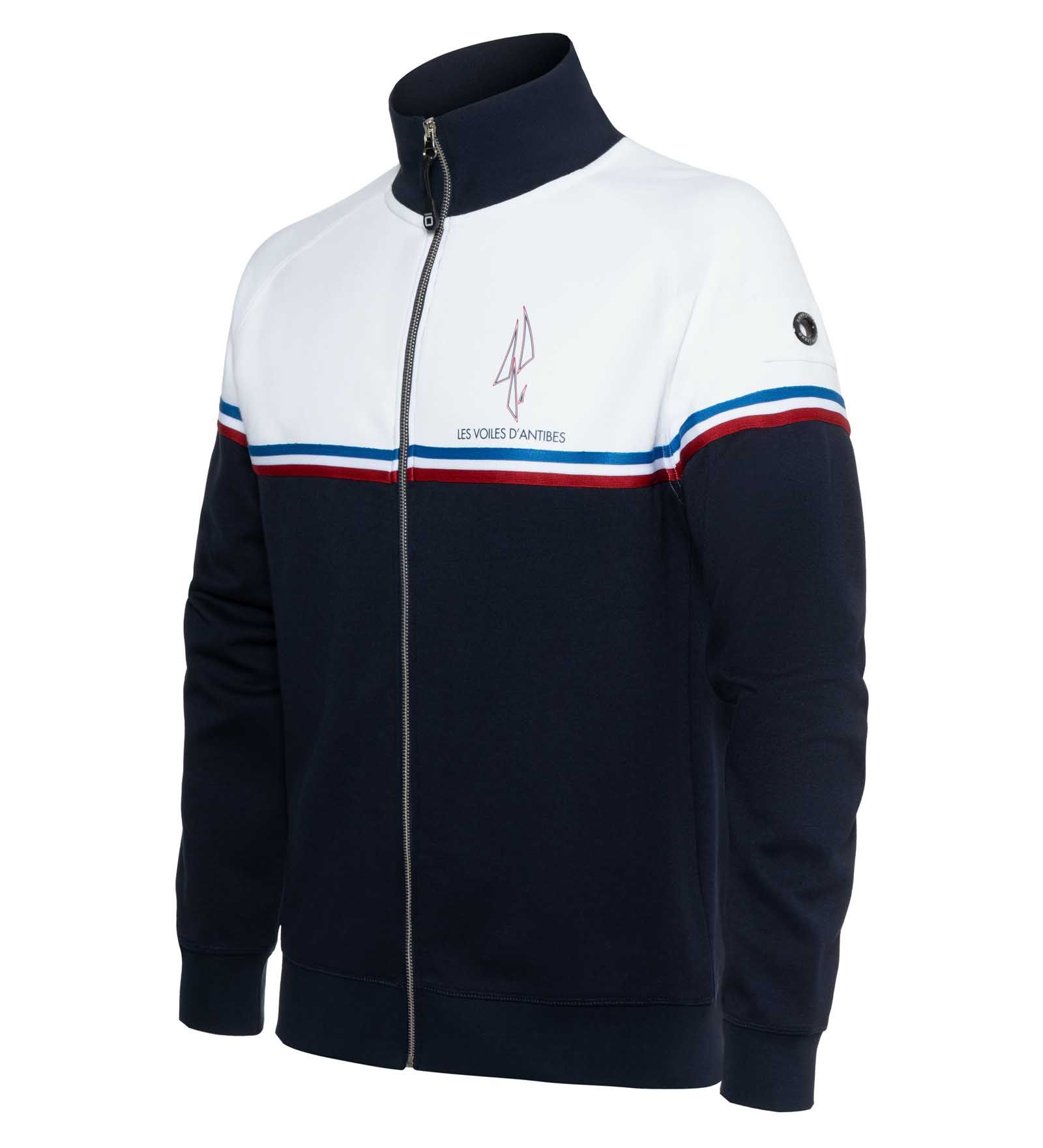Les Voiles d'Antibes Sweat Jacket Men Navy Blue 3XL | CODE-ZERO